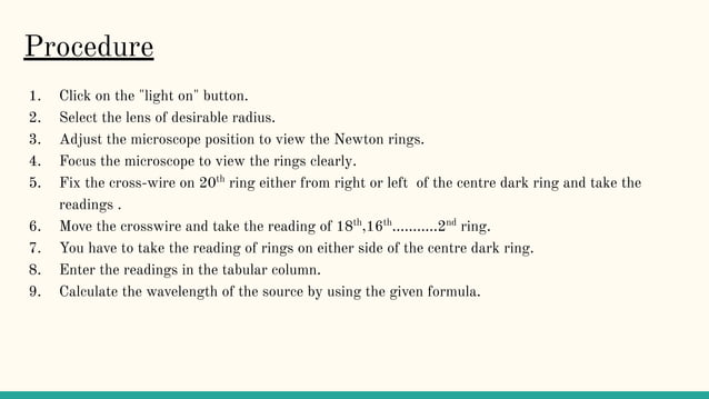 Newton's rings | PDF