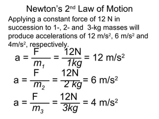 Newton's second law | PPT