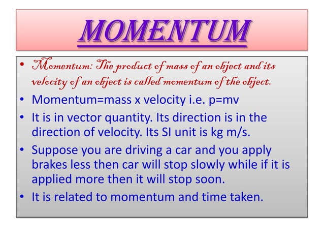 Newton’s second law of motion | PPTX
