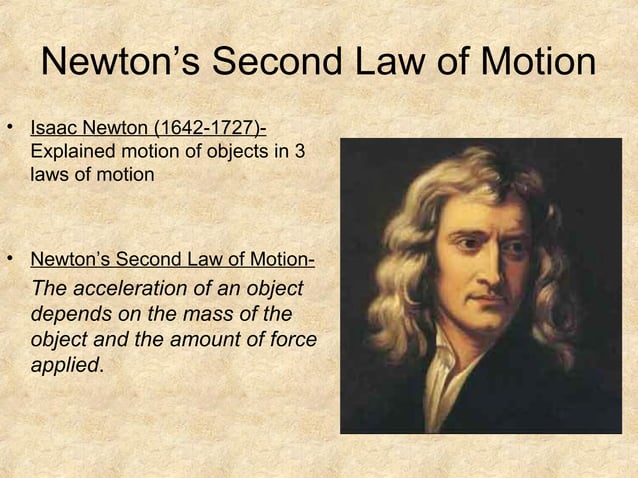 Newton's second law of motion | PPT