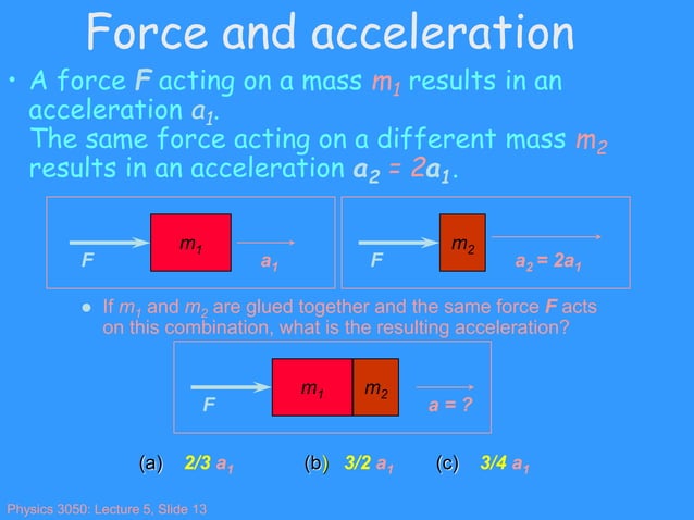 newtons second law of motion.ppt and pdf | PPT | Physics | Science