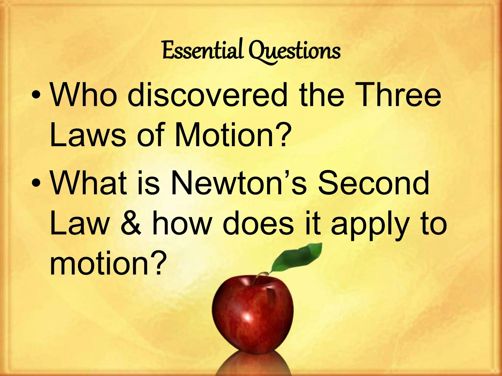 Newtons second law power point law of motion | PPT
