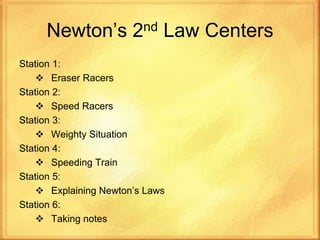 Newtons second law power point law of motion | PPT | Physics | Science