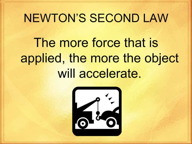 Newtons second law power point law of motion | PPT | Physics | Science