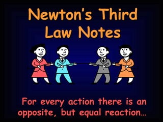Newton's third law notes | PPT