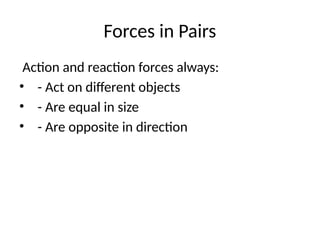 Newton's Third Law of motion Presentation.pptx