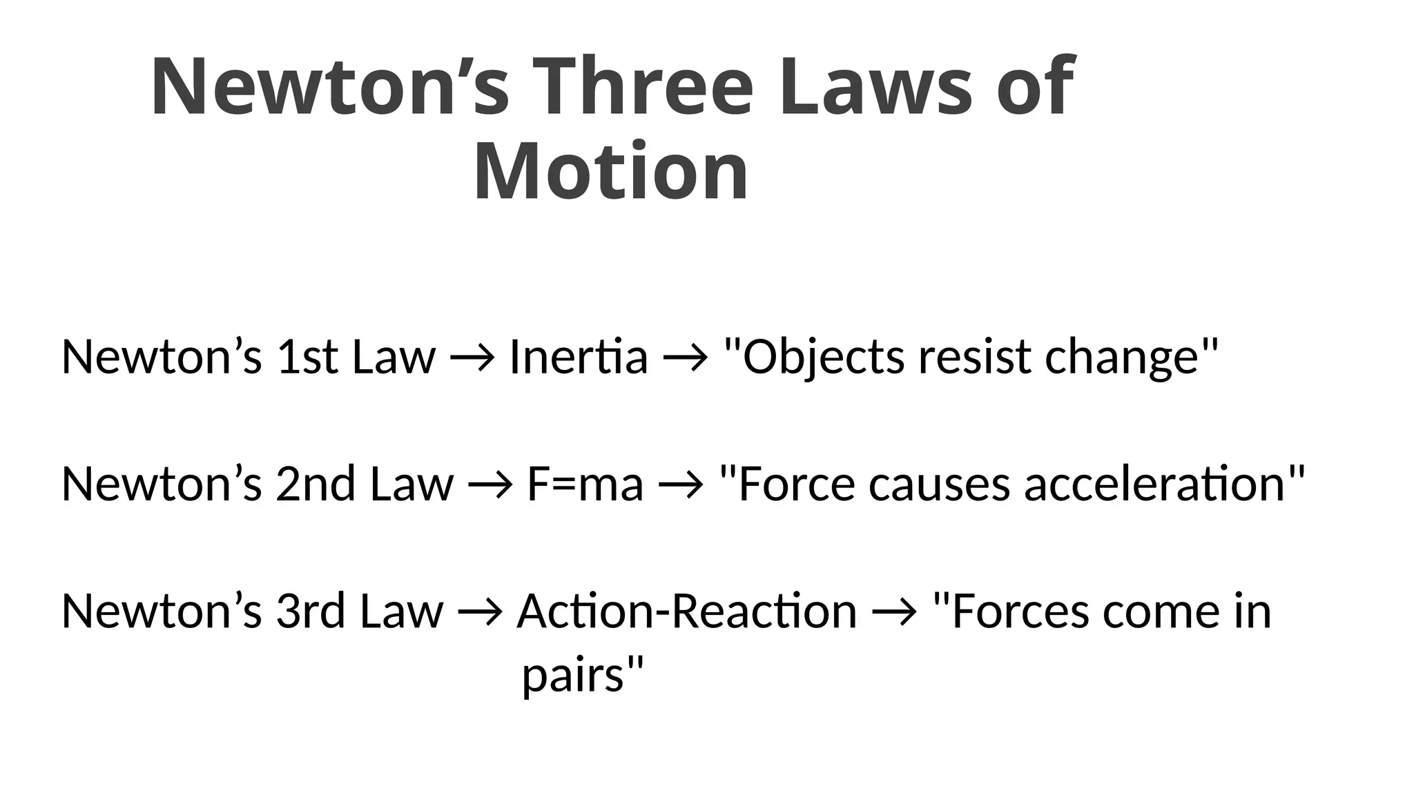 class 9 Newton’s Three Laws of Motion.pptx