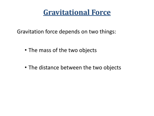 Newton’s universal law of gravitation | PPTX | Physics | Science