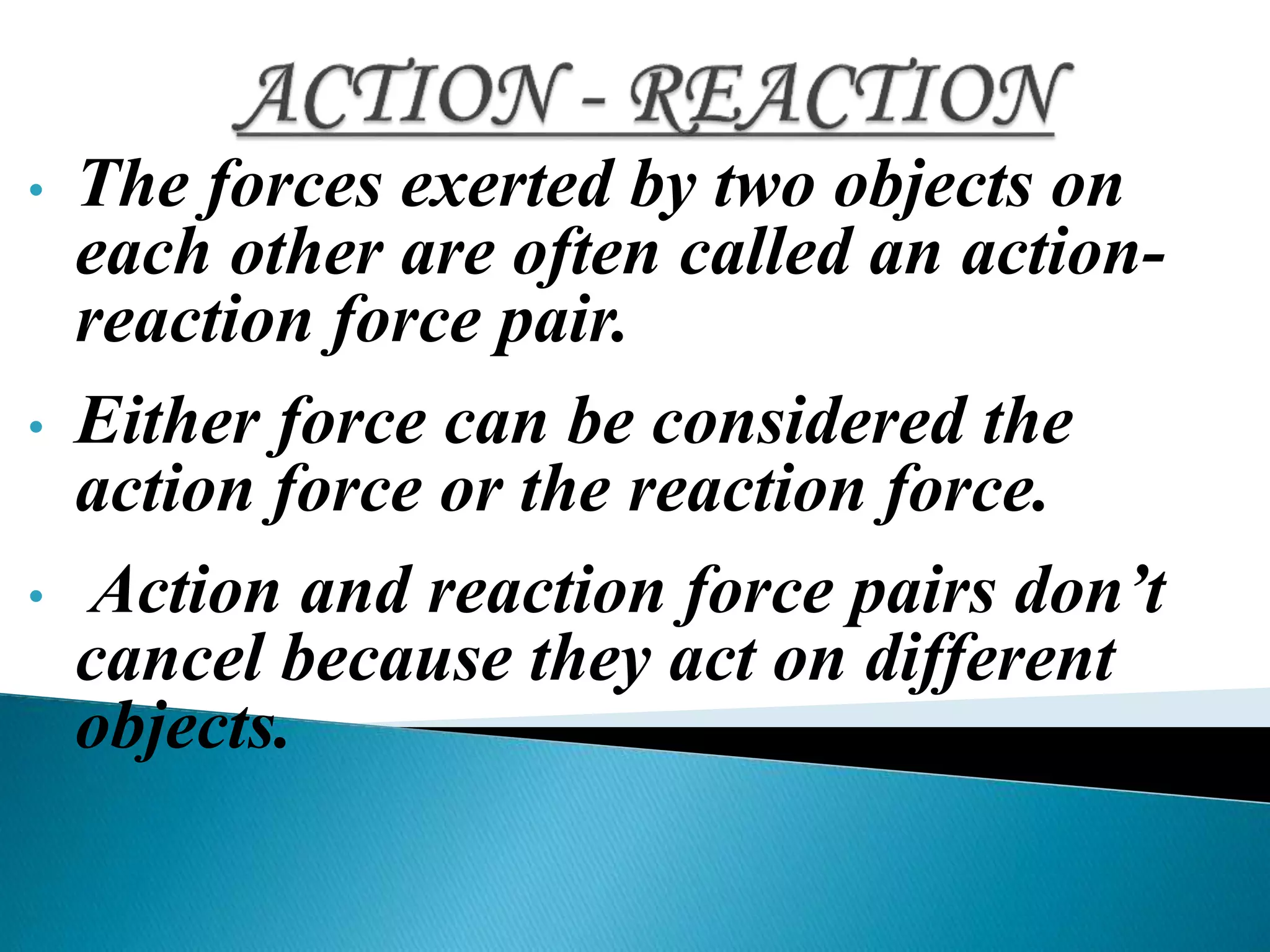 Newton third law of motion ppt | PPTX