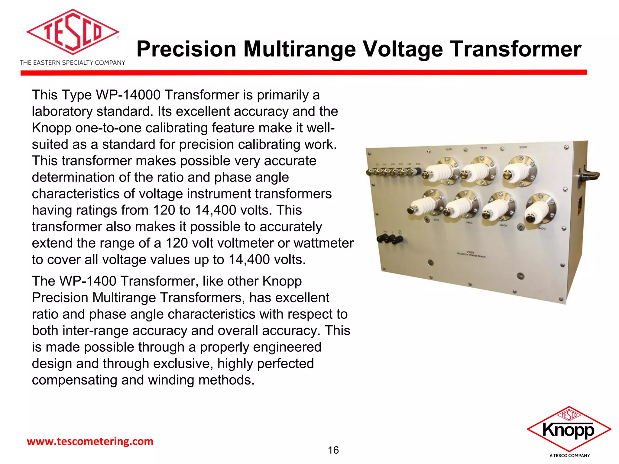 New Tools for a Next Generation of Metering - TESCO Solutions | PPT
