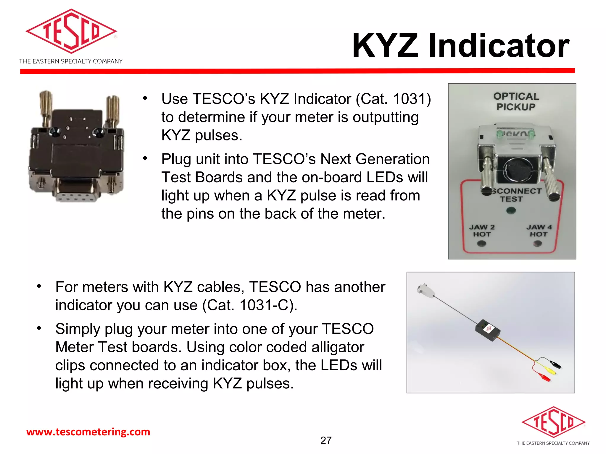 New Tools for a Next Generation of Metering - TESCO Solutions | PPT