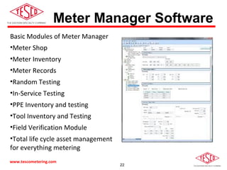New Tools for a Next Generation of Metering - TESCO Solutions | PPT