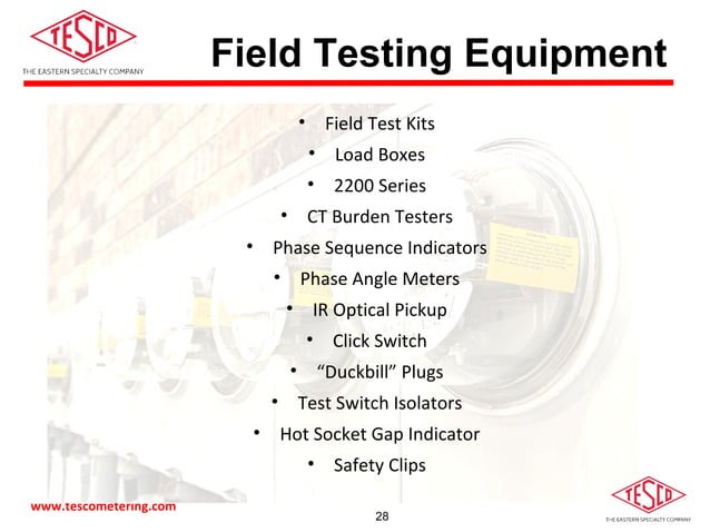 New Tools for a Next Generation of Metering - TESCO Solutions | PPT