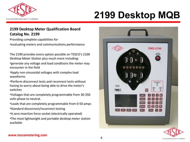 New Tools for a Next Generation of Metering - TESCO Solutions | PPT
