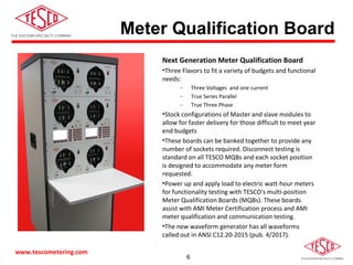 New Tools for a Next Generation of Metering - TESCO Solutions | PPT