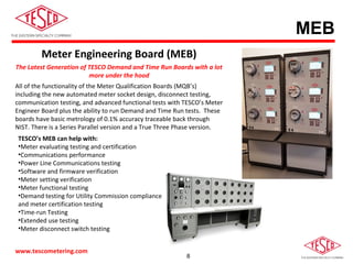 New Tools for a Next Generation of Metering - TESCO Solutions | PPT