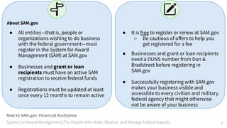 SAM.gov Quick Overview | PDF