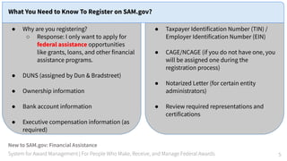 SAM.gov Quick Overview | PDF