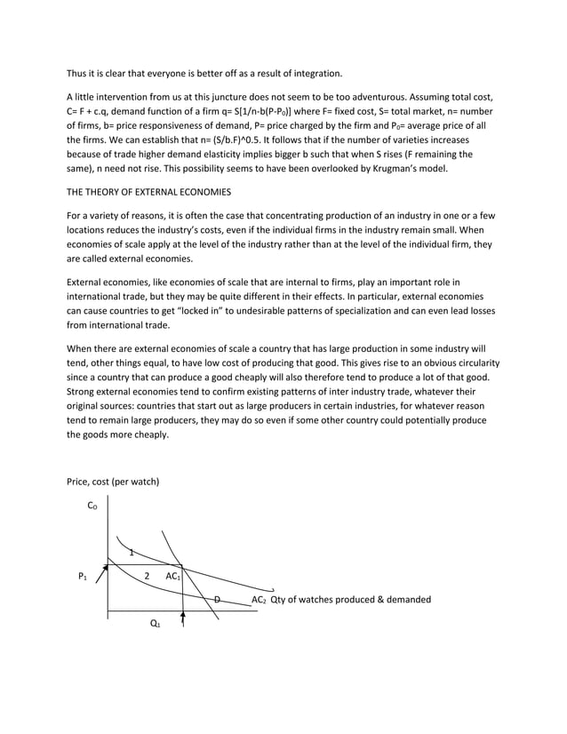 New Trade Theory: Krugman | PDF | Large Business | Business