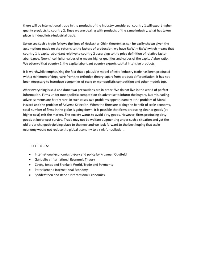 New Trade Theory: Krugman | PDF | Large Business | Business