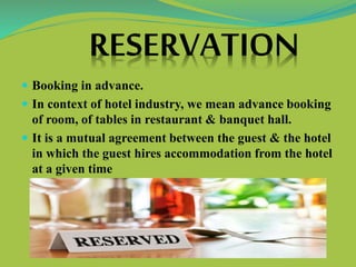 New trends and procedure for making the reservation | PPTX