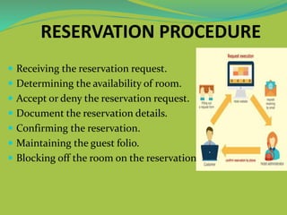 New trends and procedure for making the reservation | PPTX