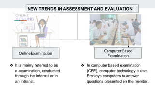 New Trends in Assessment and Evaluation_ Online Examination, Computer ...