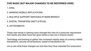 Impact of New trends in Banking | PPT