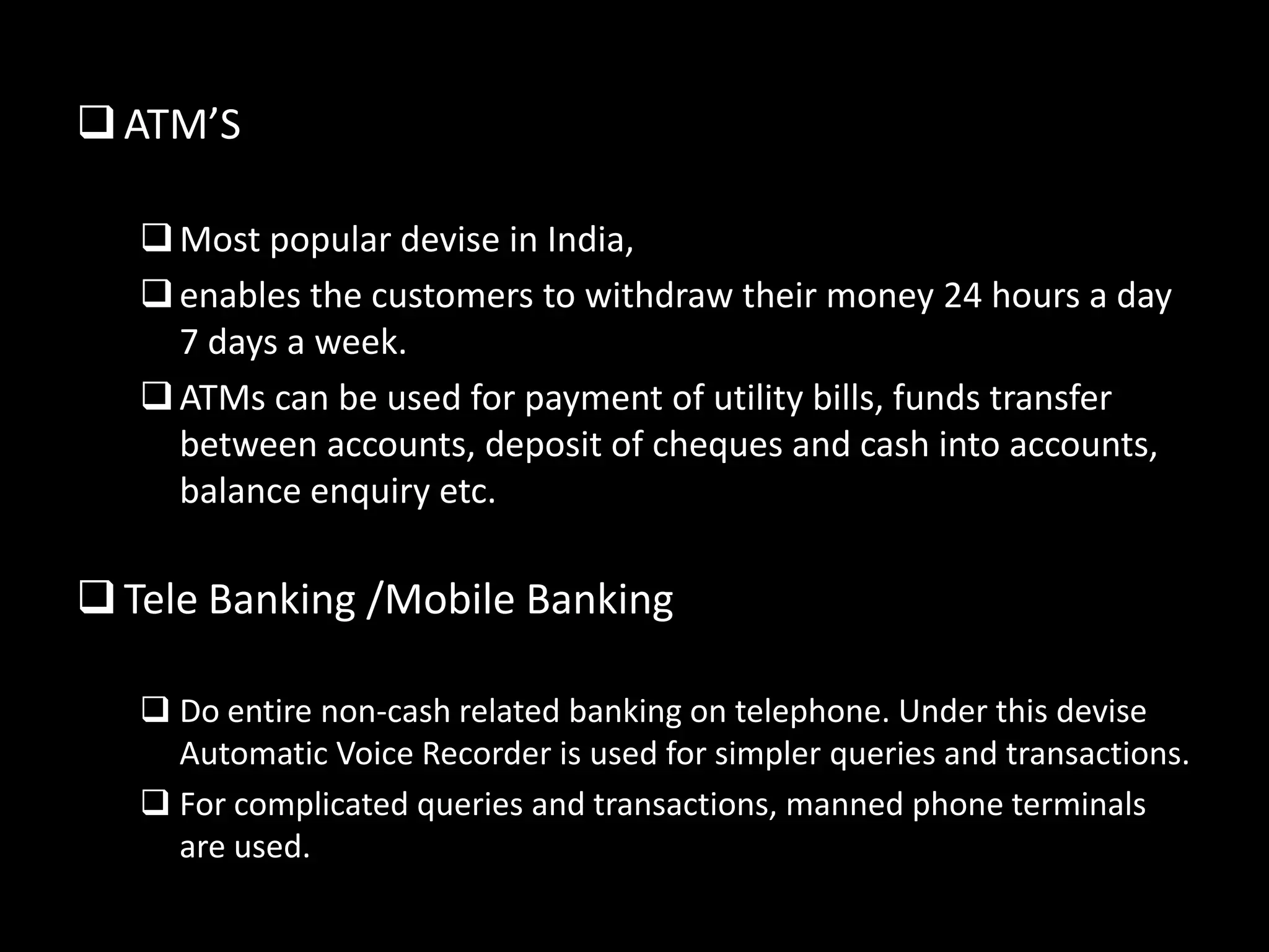 New trends in indian banking system | PPTX