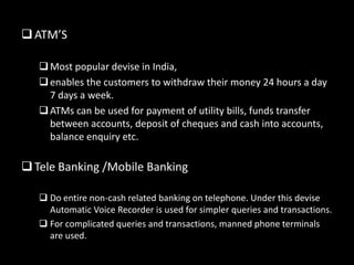 New trends in indian banking system | PPTX