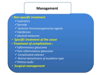 New trends in management of uveitis | PPTX