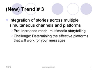 New trends in media for public information dissemination | PPT