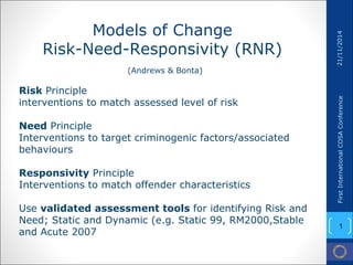 Friday Workshop. New trends in treatment and integration of sex ...