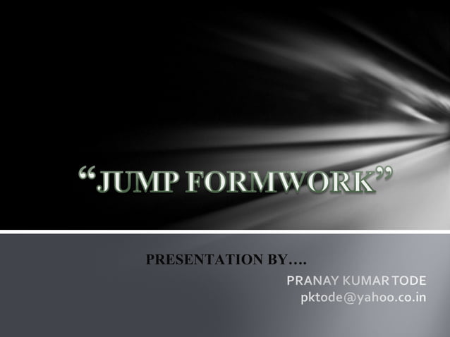 JUMP FORM WORK | PPT