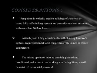 JUMP FORM WORK | PPT