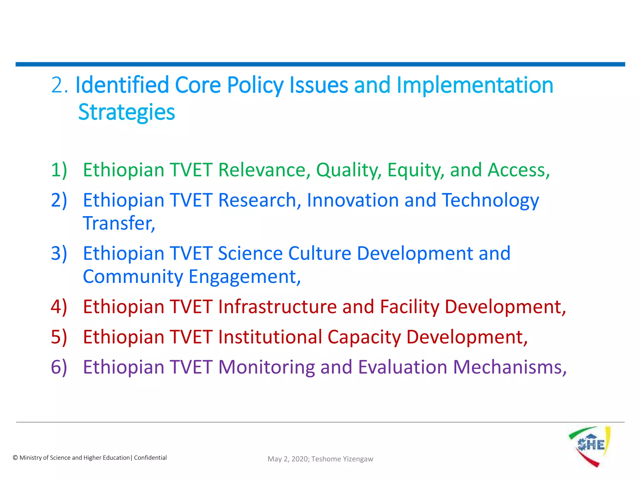 New TVET Policy & Strategy | PPT
