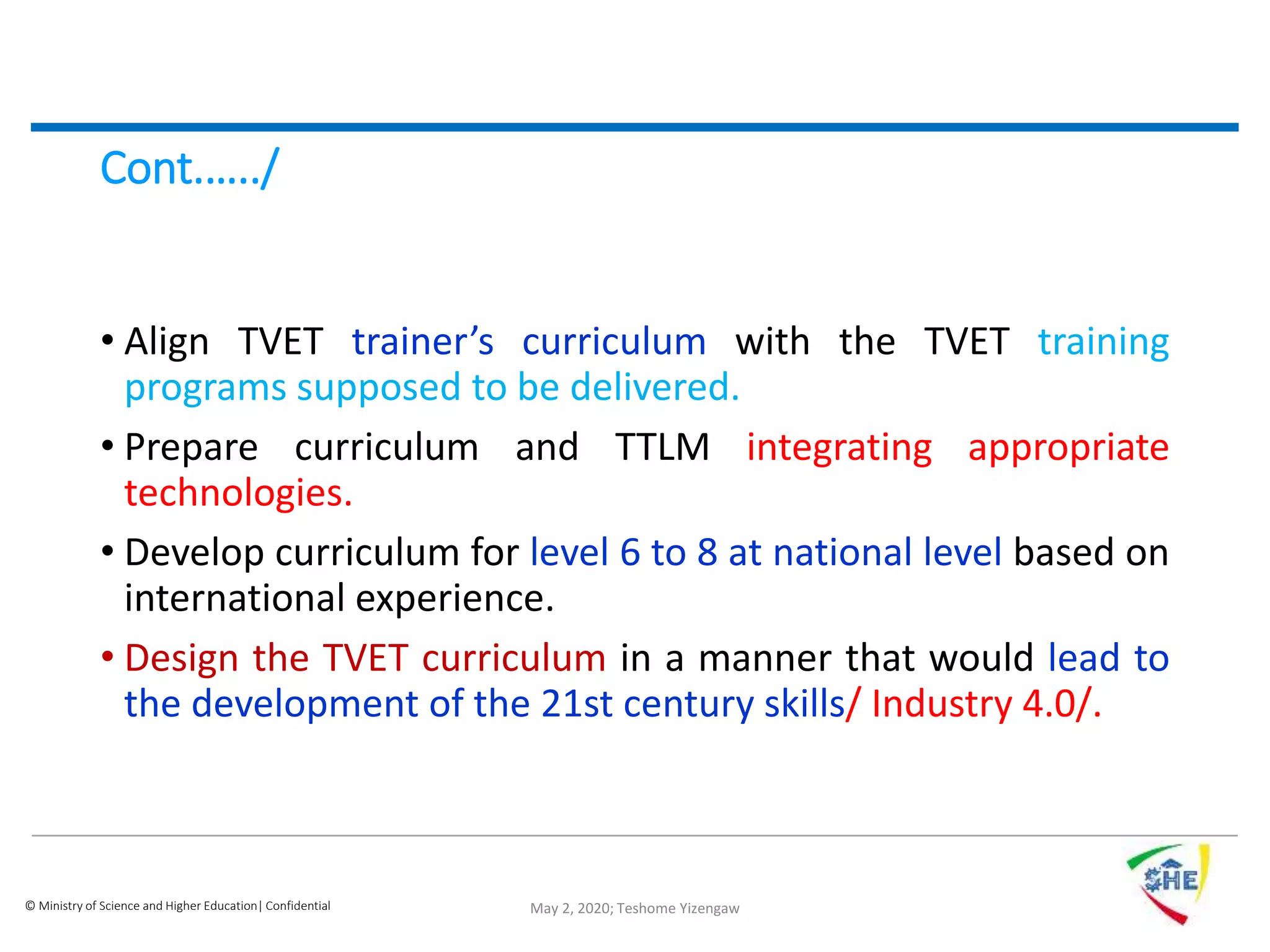 New TVET Policy & Strategy | PPT