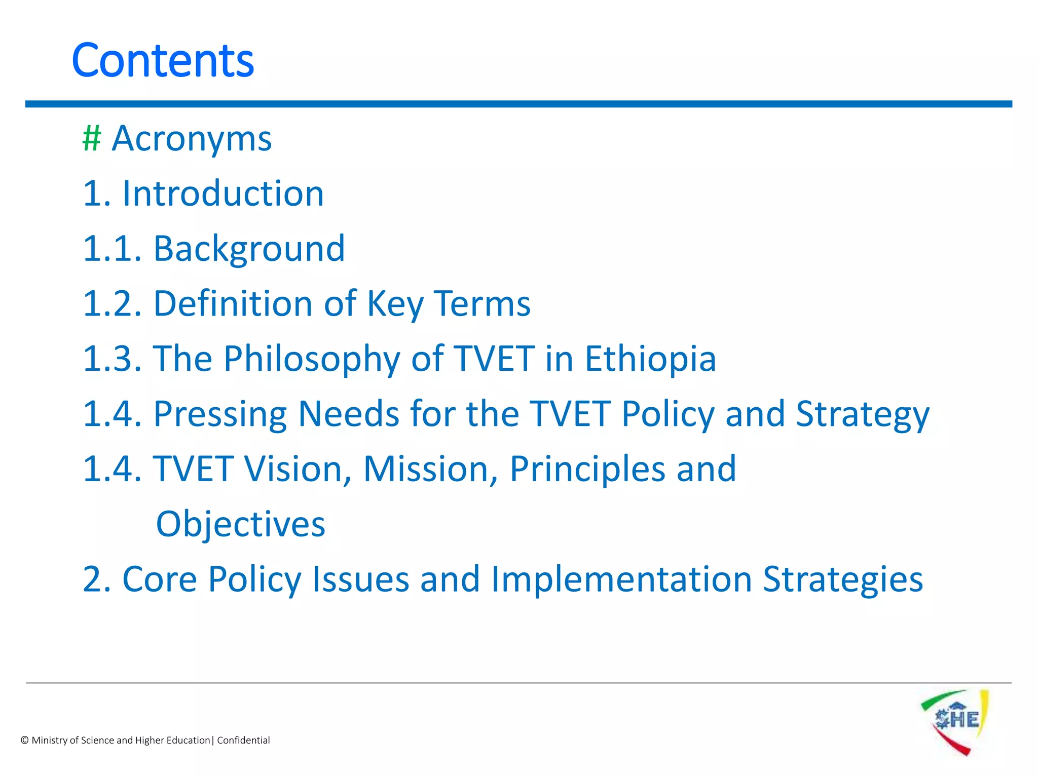 New TVET Policy & Strategy | PPT