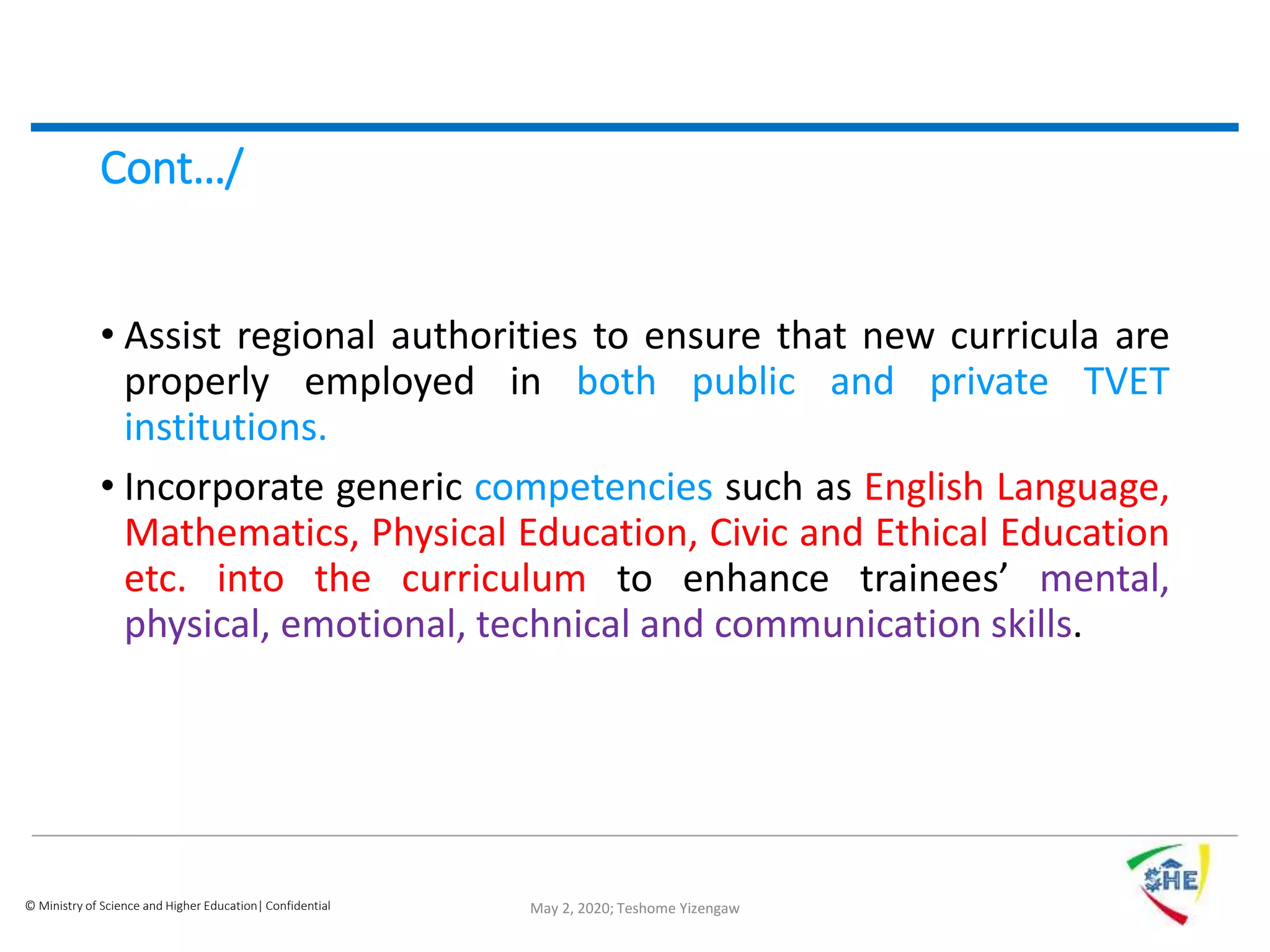 New TVET Policy & Strategy | PPT