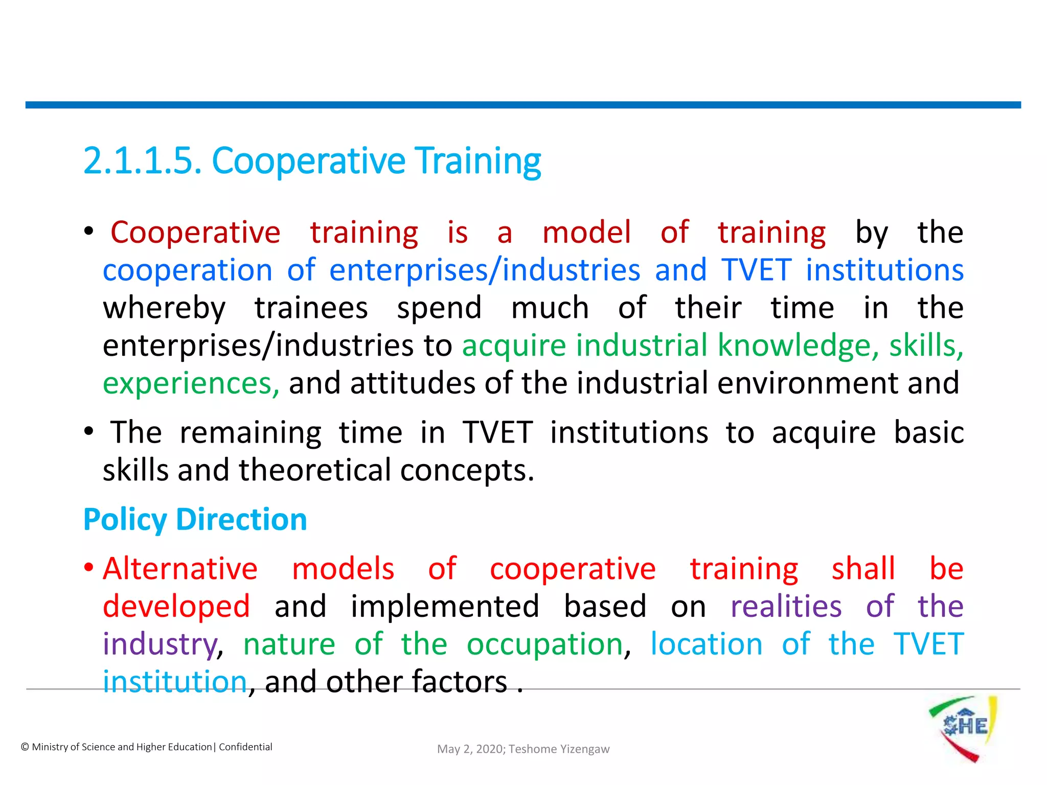 New TVET Policy & Strategy | PPT
