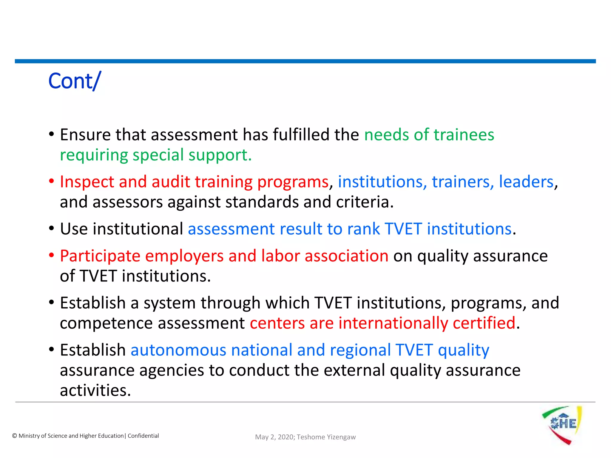 New TVET Policy & Strategy | PPT