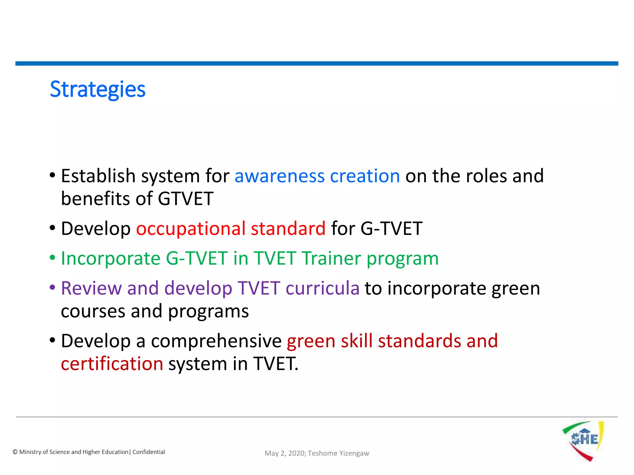 New TVET Policy & Strategy | PPT