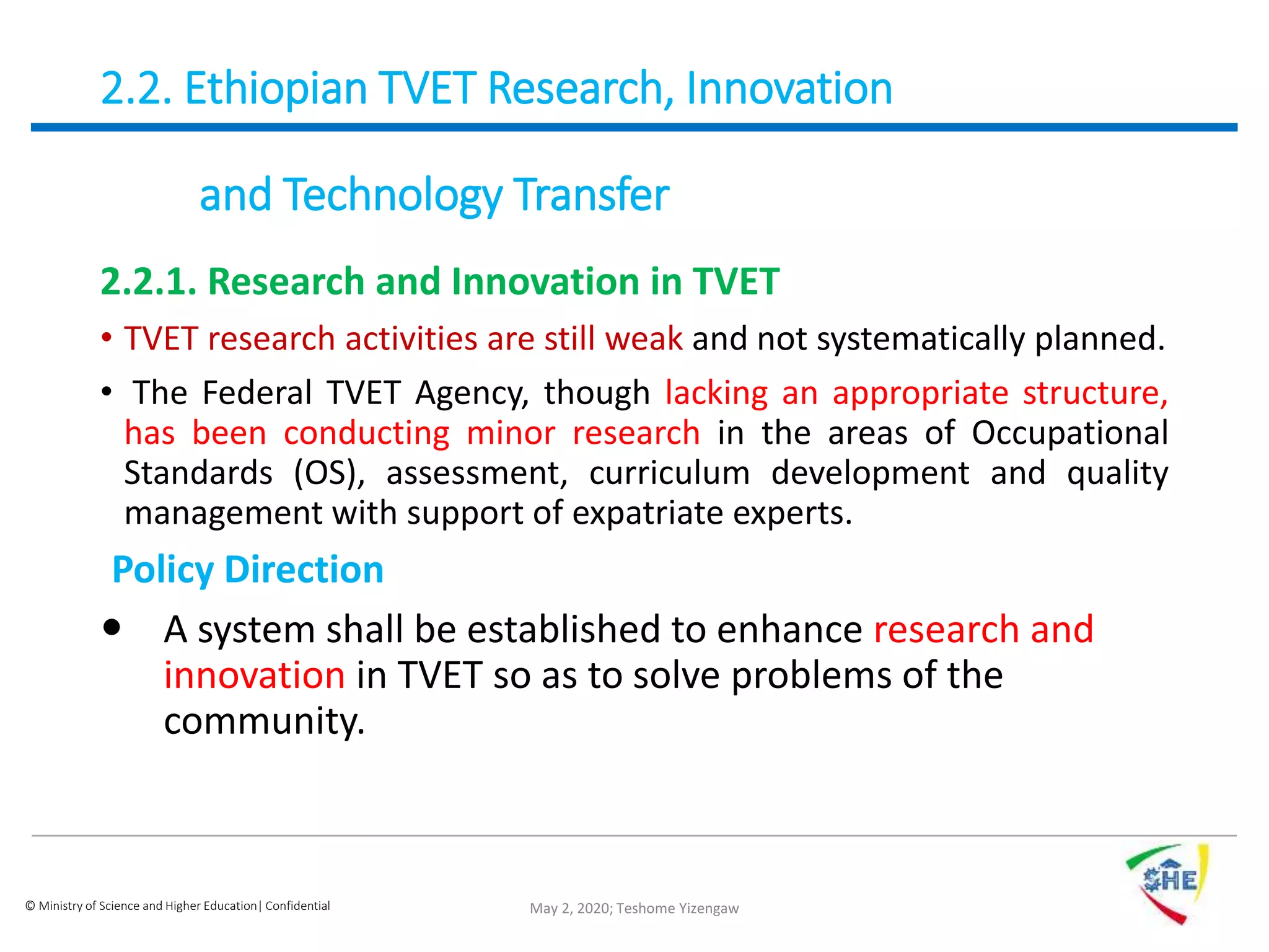 New TVET Policy & Strategy | PPT
