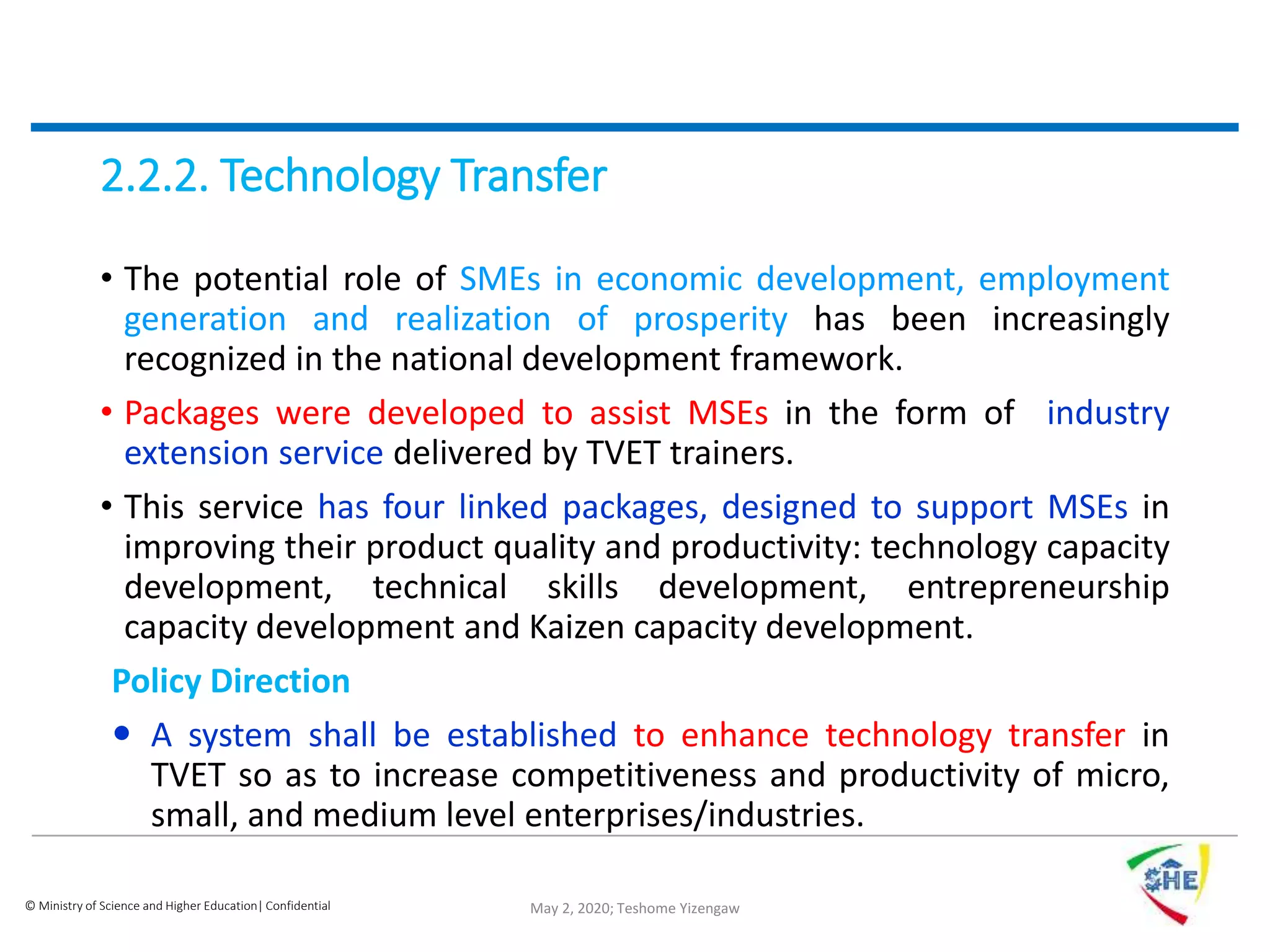 New TVET Policy & Strategy | PPT