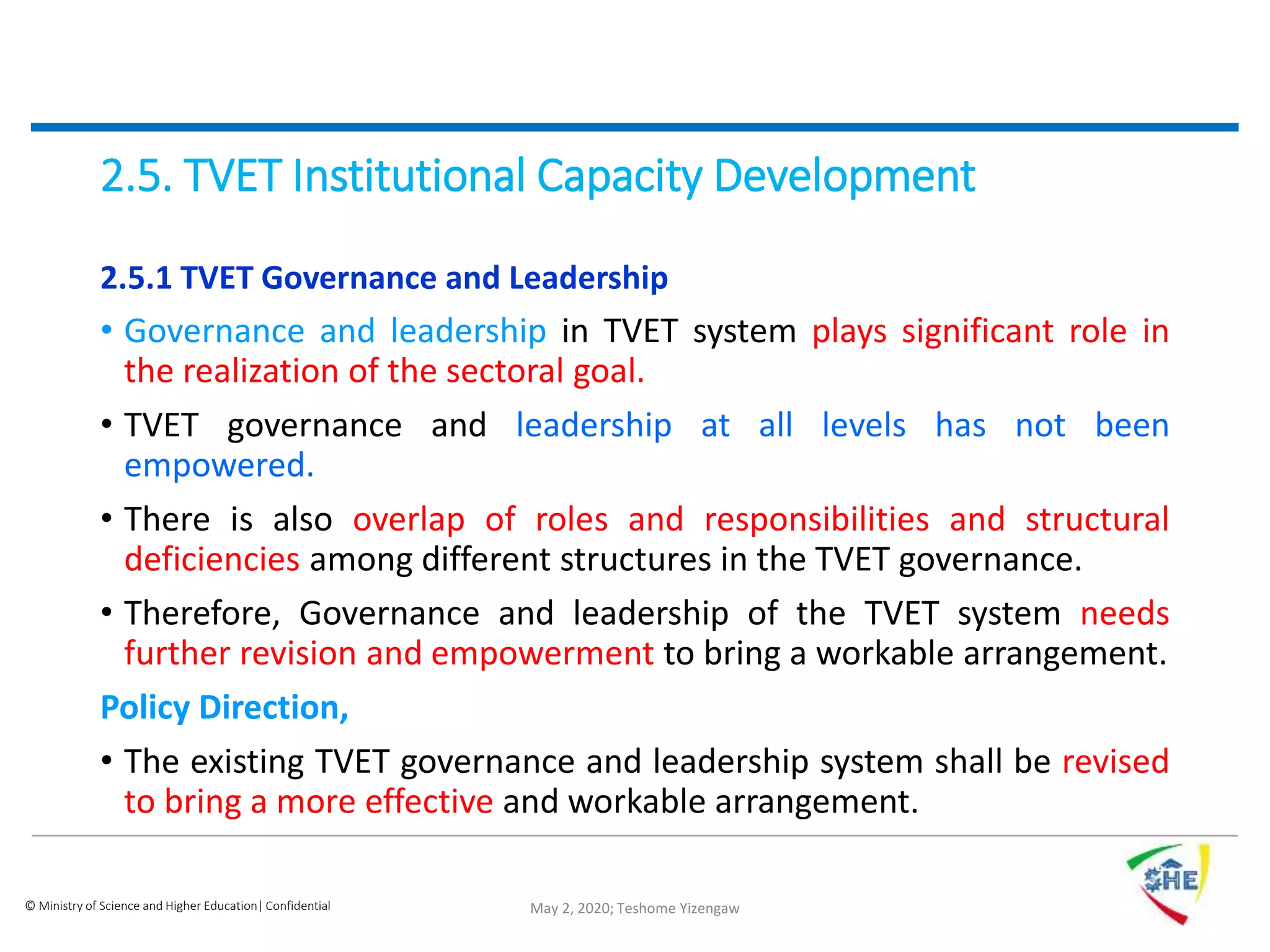 New TVET Policy & Strategy | PPT