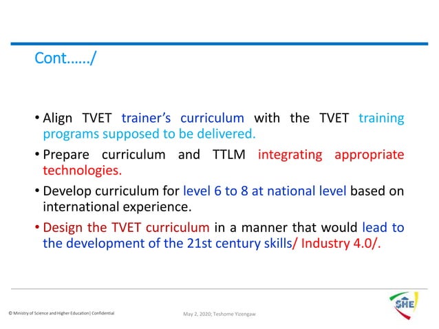 New TVET Policy & Strategy | PPT