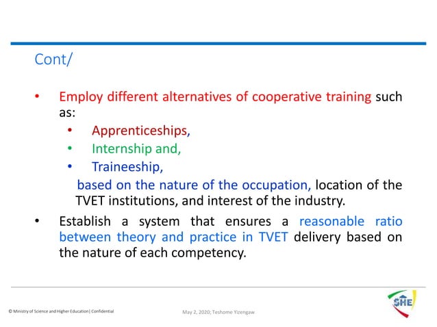 New TVET Policy & Strategy | PPT