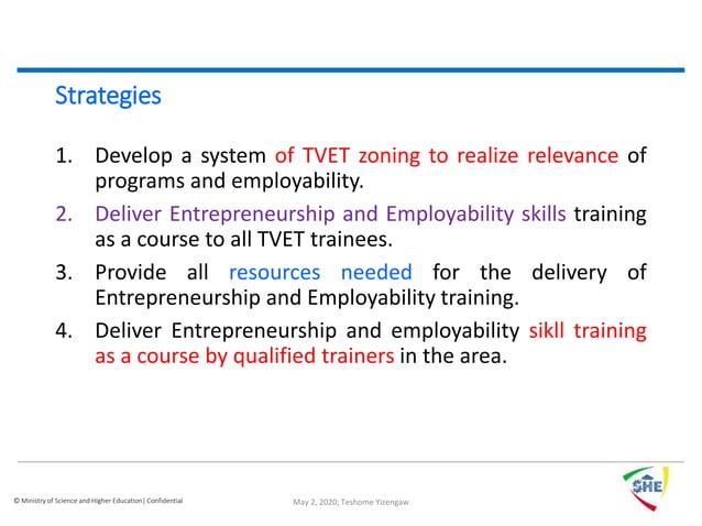 New TVET Policy & Strategy | PPT