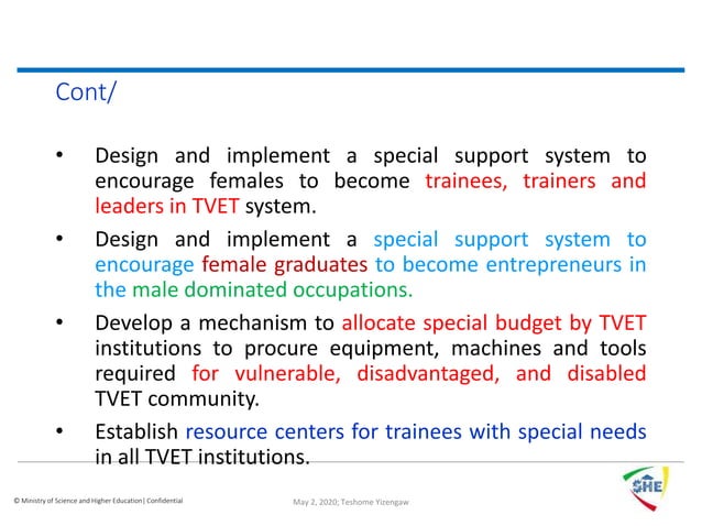 New TVET Policy & Strategy | PPT