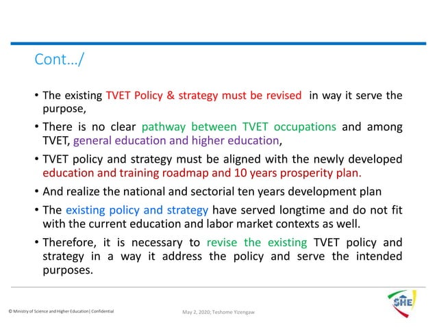 New TVET Policy & Strategy | PPT